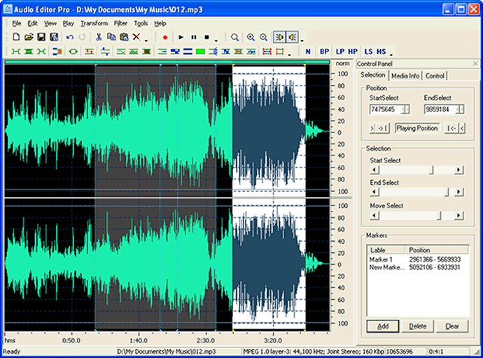 Audio Editor Pro Mp3 Editor Wav Editing Wave Edit
